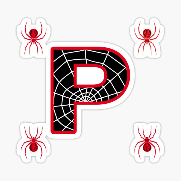 "Lettre P black" Sticker for Sale by ASboom | Redbubble