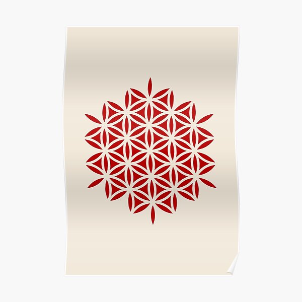 "Flower of life, Sacred Geometry, Symbol, Healing & Balance " Poster ...
