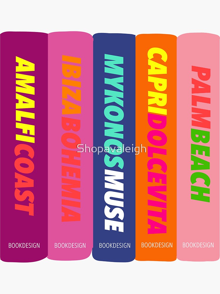 "Preppy Books" Sticker for Sale by Shopavaleigh | Redbubble