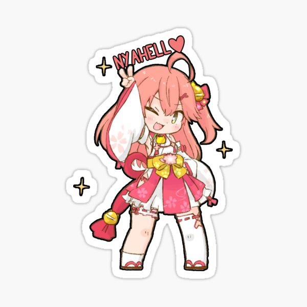 "Sakura Miko Cute" Sticker by Prof-Designer00 | Redbubble