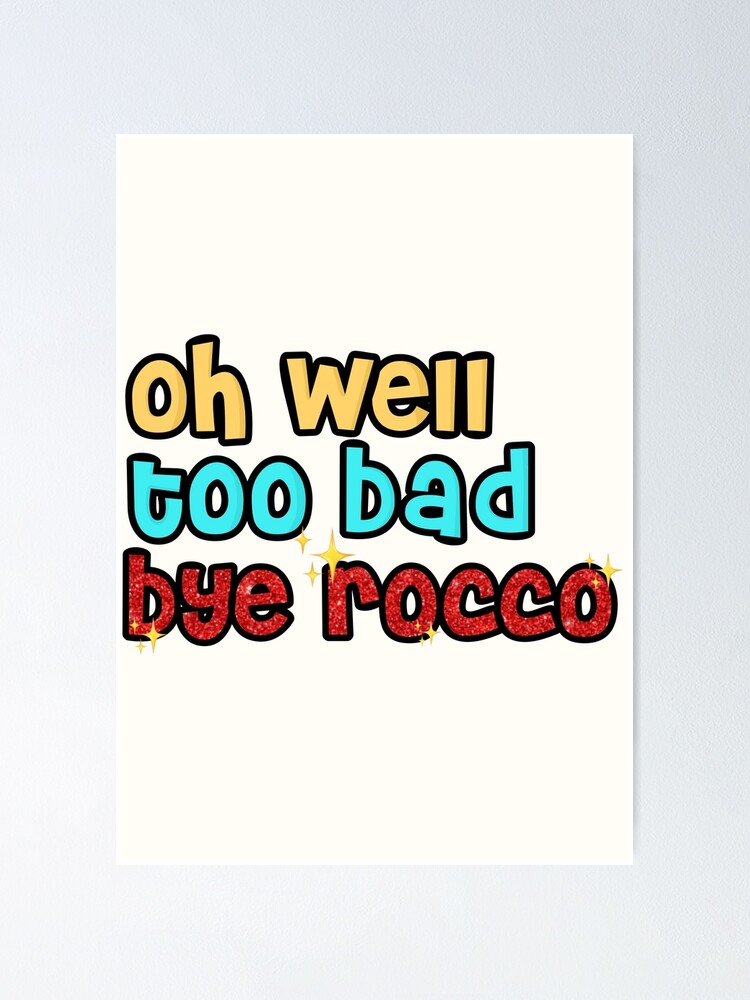 "elmo and rocco" Poster for Sale by Diygurugirl | Redbubble