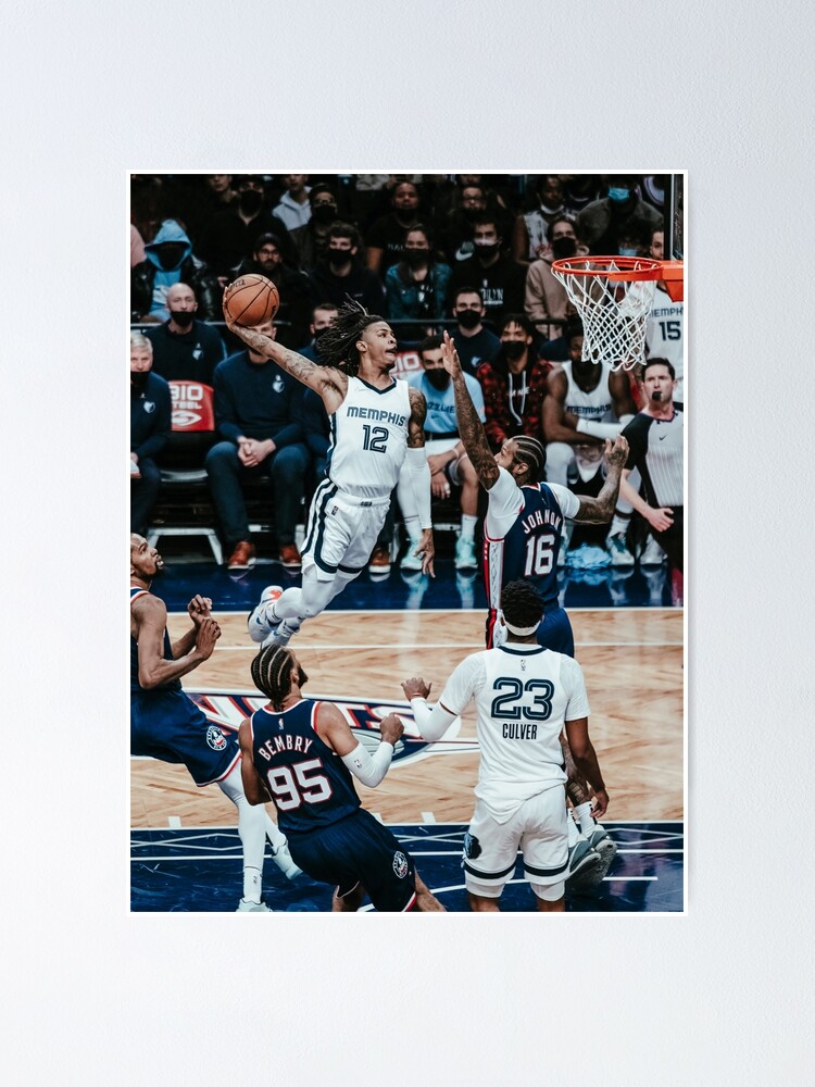 "Ja Morant 12 " The JA " Fly Posterized Dunk" Poster for Sale by ...