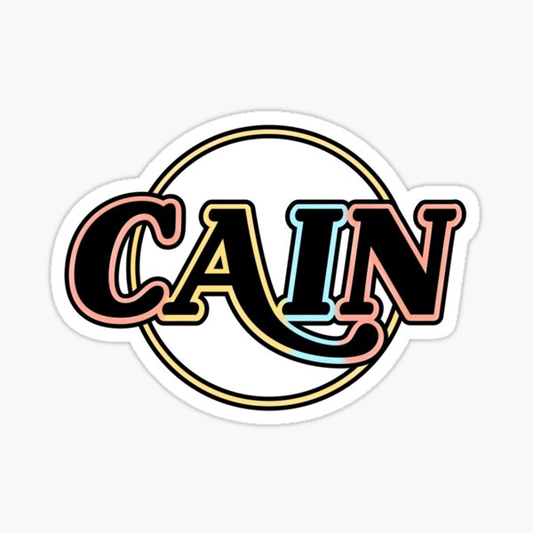 "cain the band" Sticker for Sale by beckafierstine | Redbubble