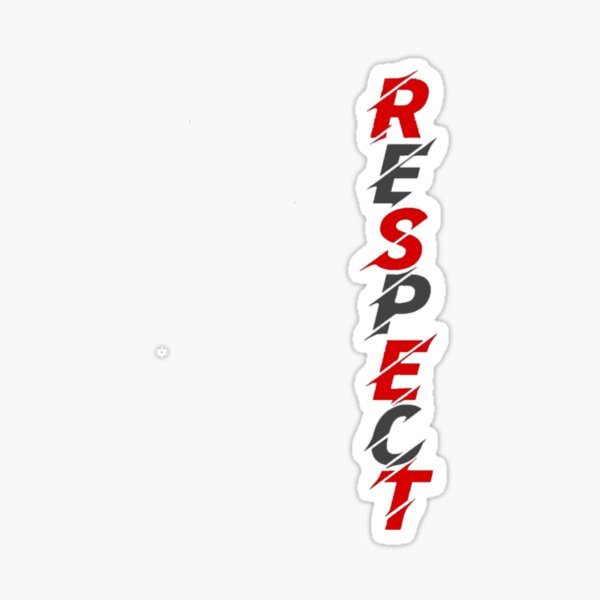 "Respect " Sticker for Sale by Studio90s | Redbubble