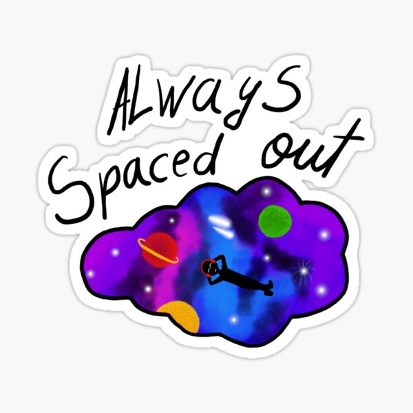 "Spaced out person" Sticker by AkvaMaria | Redbubble