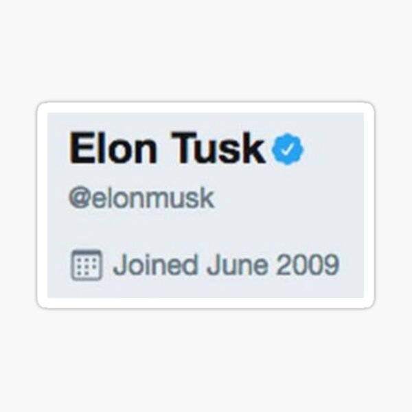 "Elon Tusk Tesla Tuskla" Sticker for Sale by ladylaughprints | Redbubble