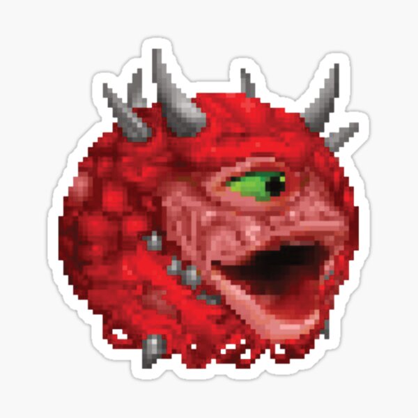 "Pogodemon Cacodemon" Sticker for Sale by zingmiten | Redbubble