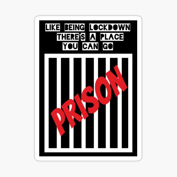 "Prison" Sticker by Cantheman | Redbubble