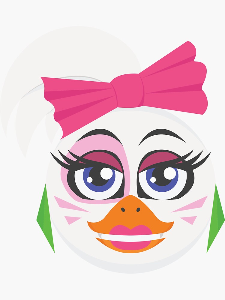 "Chica The Retro Gaming Girl" Sticker for Sale by JellyGhostie | Redbubble