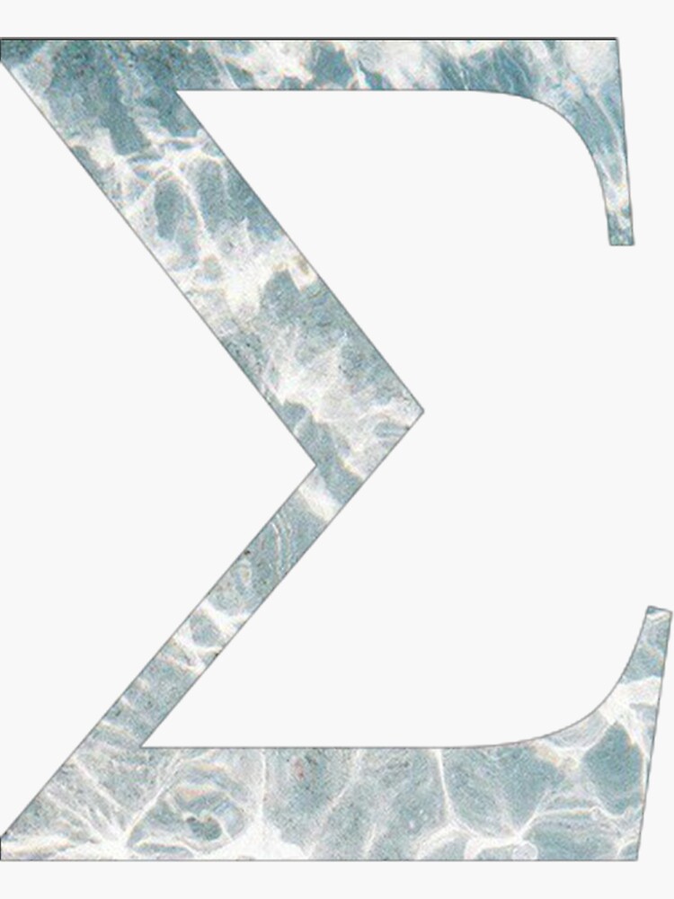 "Sigma- Clear Ocean water" Sticker by hopefuldesigns | Redbubble