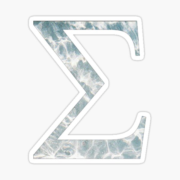 "Sigma- Clear Ocean water" Sticker by hopefuldesigns | Redbubble