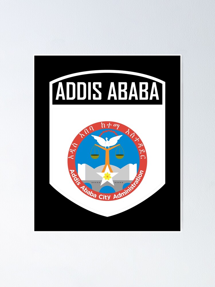"Addis Ababa, Ethiopia Flag Emblem" Poster for Sale by T-warrior ...