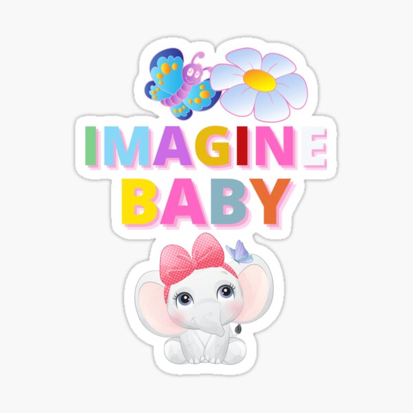 "IMAGINE" Sticker by FNMDRYP | Redbubble