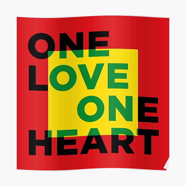 "One Love Rasta Silhouette" Poster for Sale by LionTuff79 | Redbubble