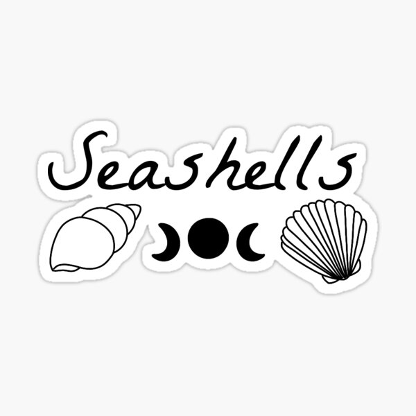 "seashell label" Sticker by Jlyoung7 | Redbubble