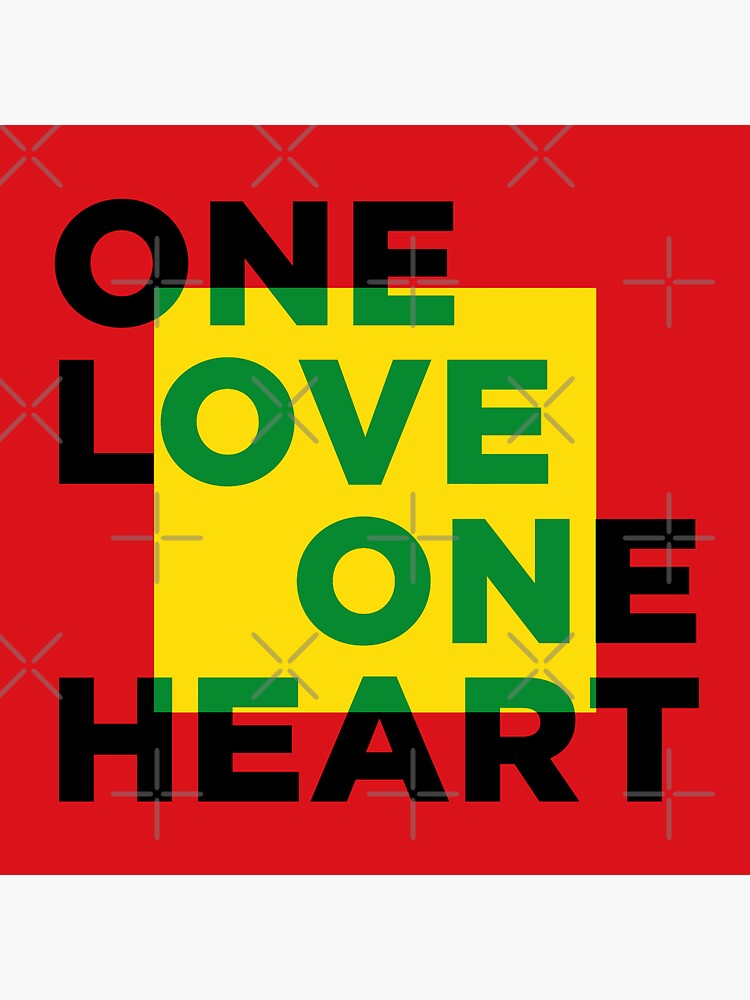 "One Love Rasta Silhouette" Sticker by LionTuff79 | Redbubble