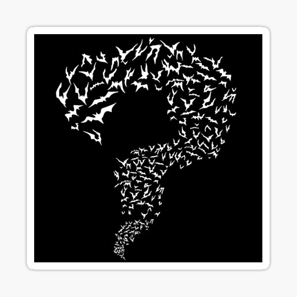 "Bat Question Mark " Sticker by Anonyma7 | Redbubble