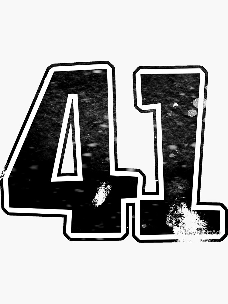 "Vintage Retro Racing Car Number Decal 41" Sticker for Sale by ...