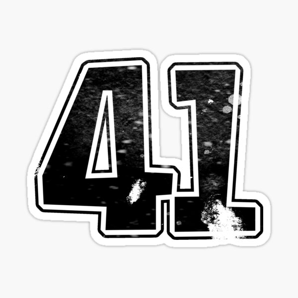 "Vintage Retro Racing Car Number Decal 41" Sticker for Sale by ...