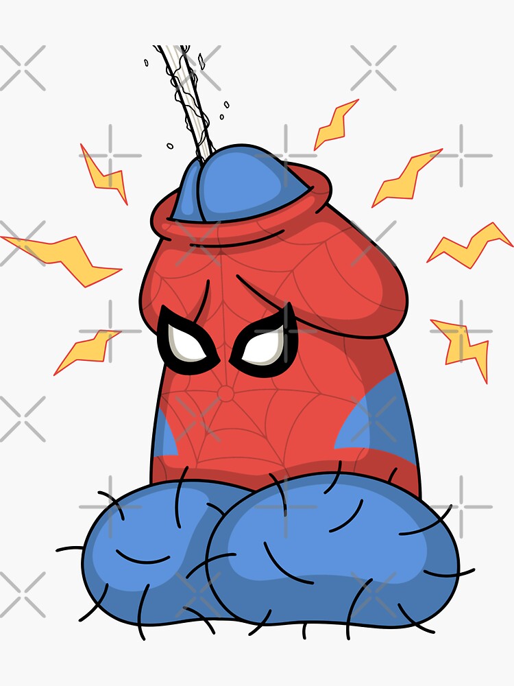 Spider Penis Sticker Sticker For Sale By Arteezan Redbubble