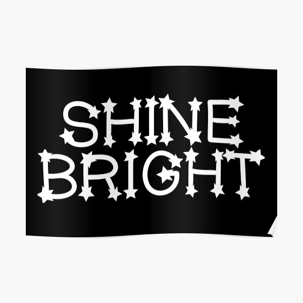 "Simple Star Shine Bright Motivational and Inspirational Phrase V2 ...