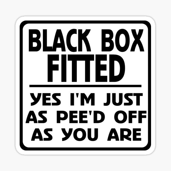 "Black Box Funny Car" Sticker for Sale by loganferret | Redbubble