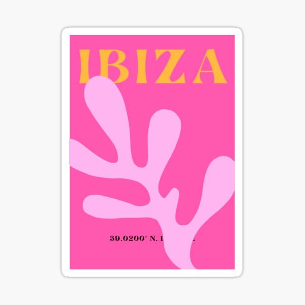 "Ibiza " Sticker by Neonvibezz | Redbubble