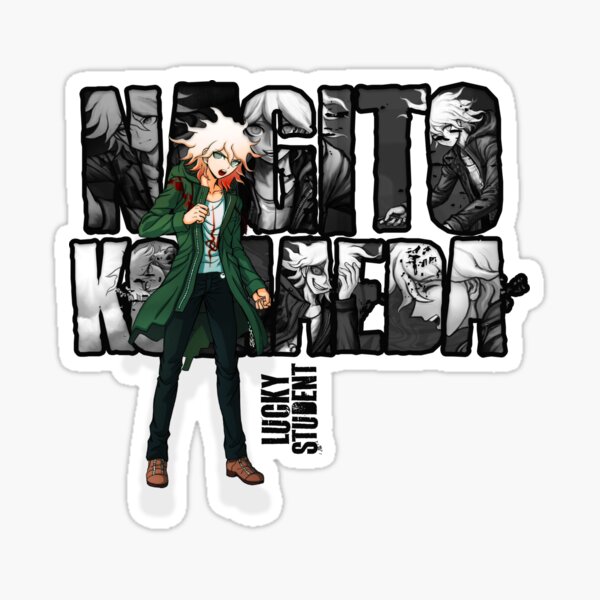 "Nagito Komaeda " Sticker for Sale by FuncoStyle | Redbubble