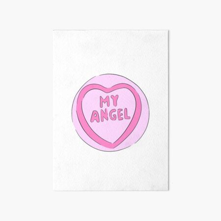"My Angel Y2K Love Hearts" Art Board Print by ajay-designs | Redbubble