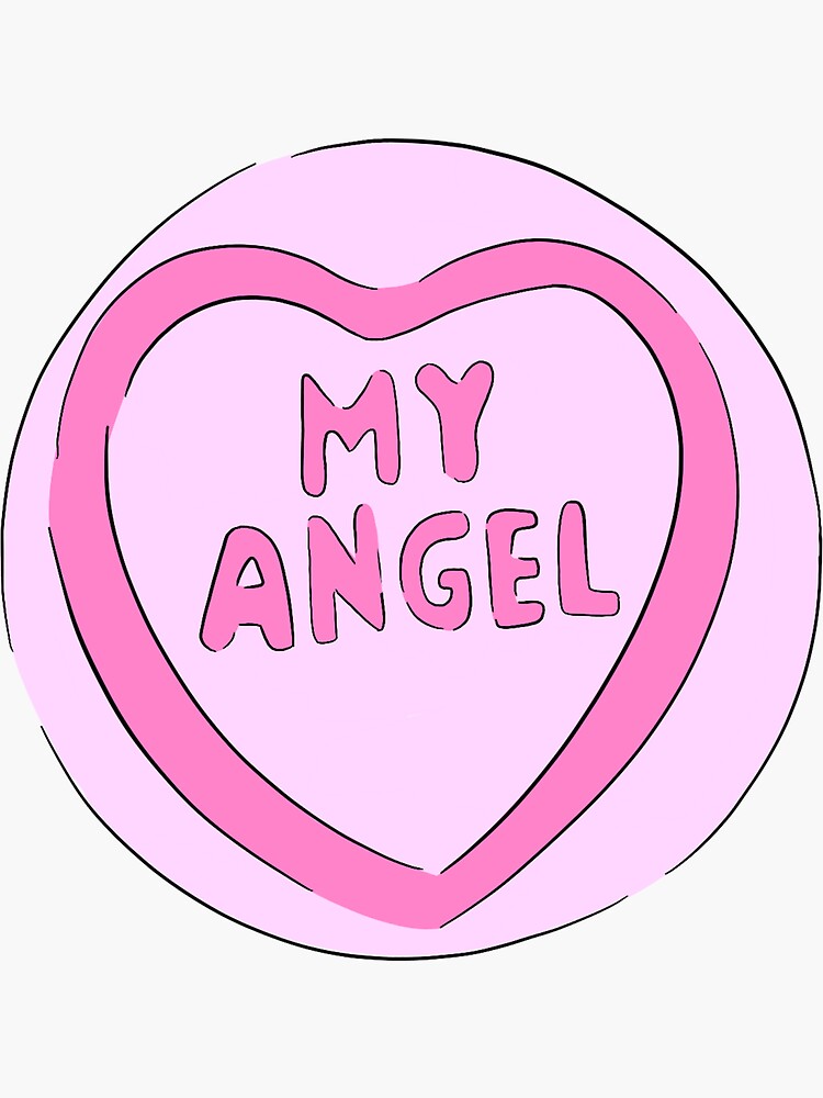 "My Angel Y2K Love Hearts" Sticker by ajay-designs | Redbubble