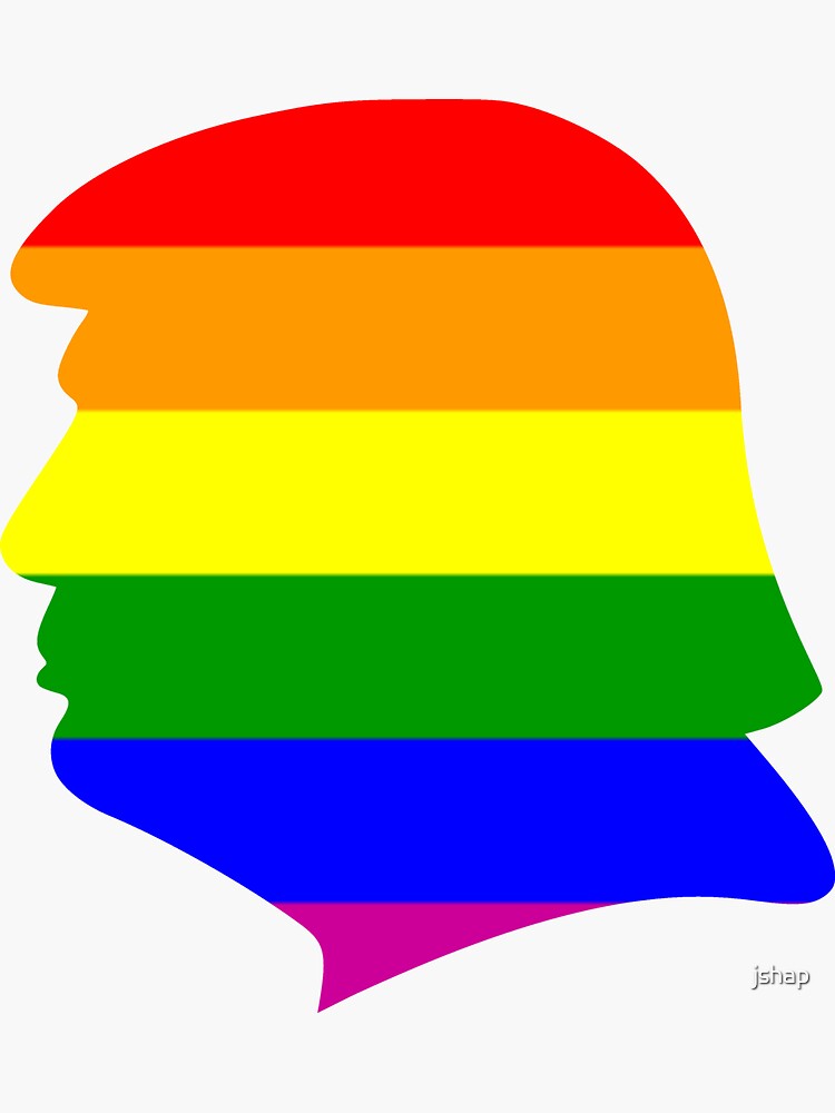 "Rainbow Trump" Sticker for Sale by jshap | Redbubble
