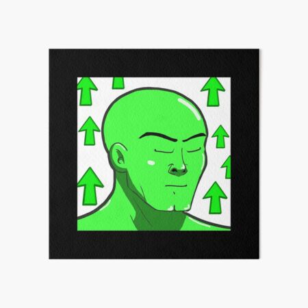 "Green up Wojak - green arrow - esoteric memes gang" Art Board Print ...