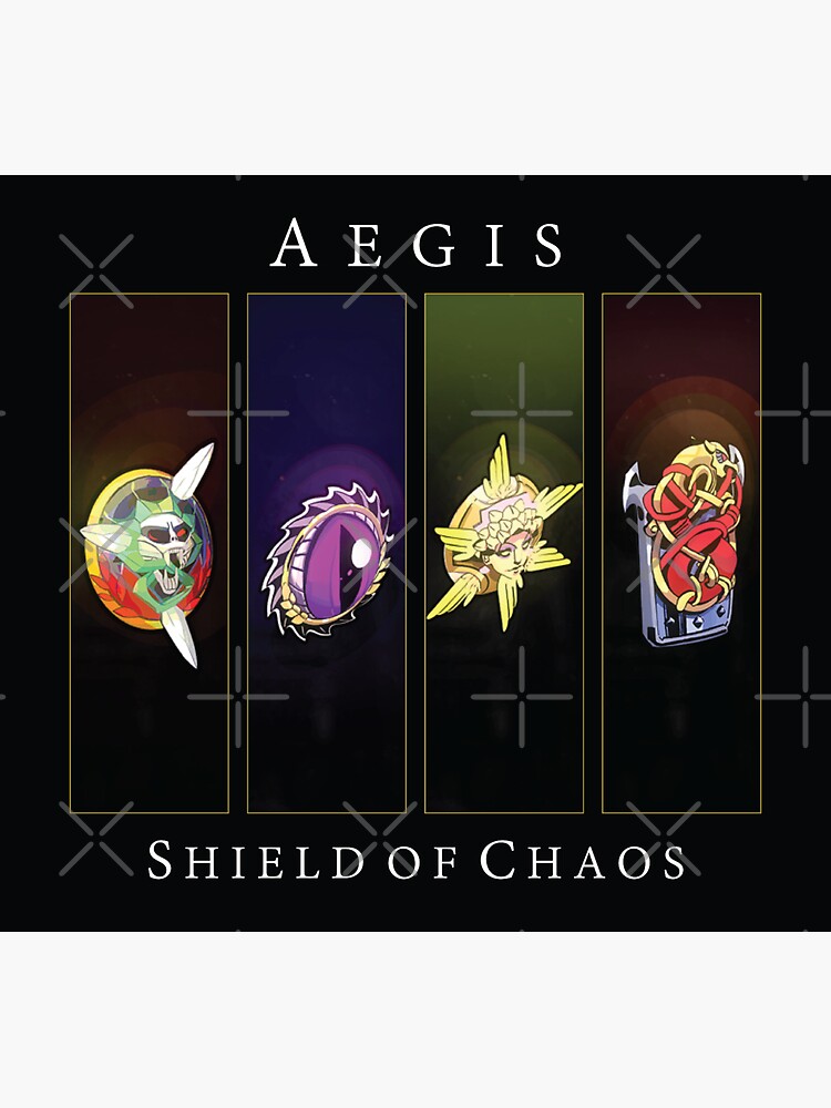 "Hades (Game) - Aegis, Shield of Chaos" Sticker for Sale by PonchTheOwl ...