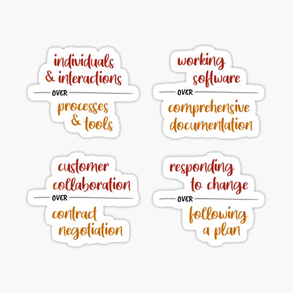 "Agile manifesto - customer collaboration over contract negotiation ...