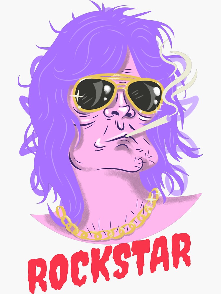 "rockstar" Sticker for Sale by Dbanksdesign | Redbubble