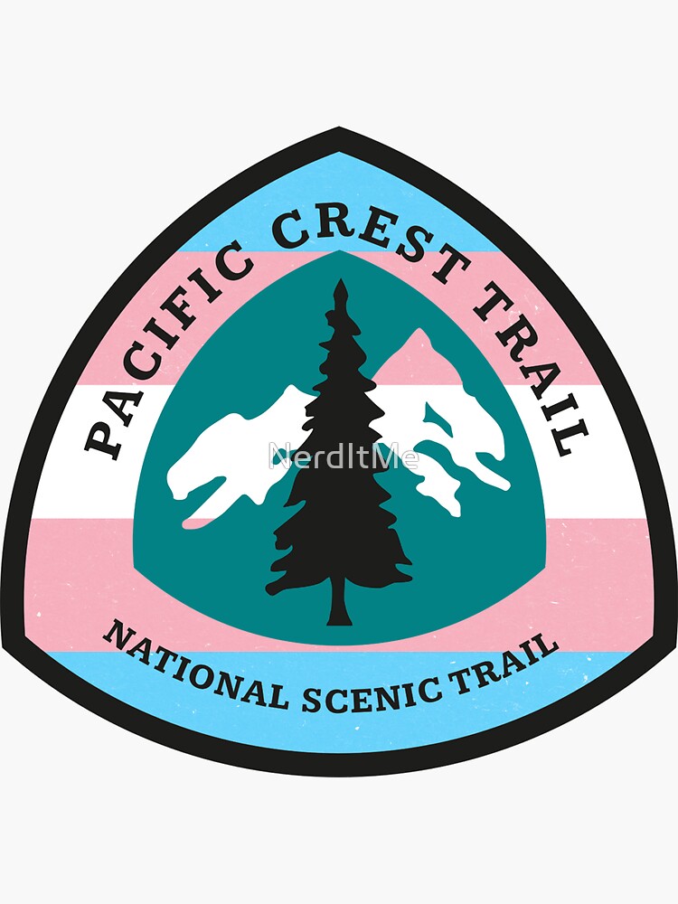 "Pacific Crest Trail - Trans Flag " Sticker for Sale by NerdItMe ...