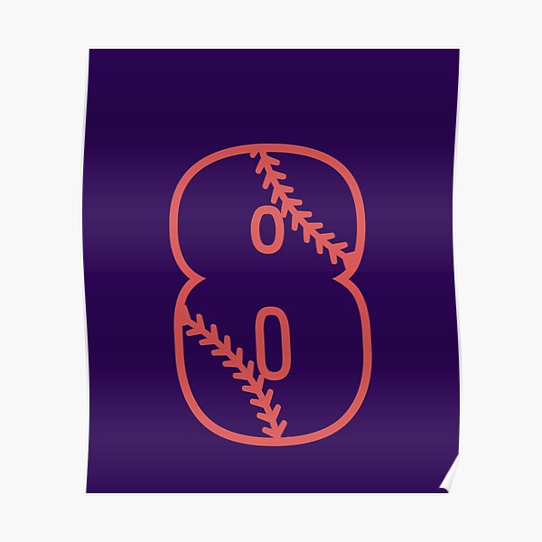 "NUMBER 8, TEAM SPORTS, Competition, Essential Baseball Numbers Shirt ...