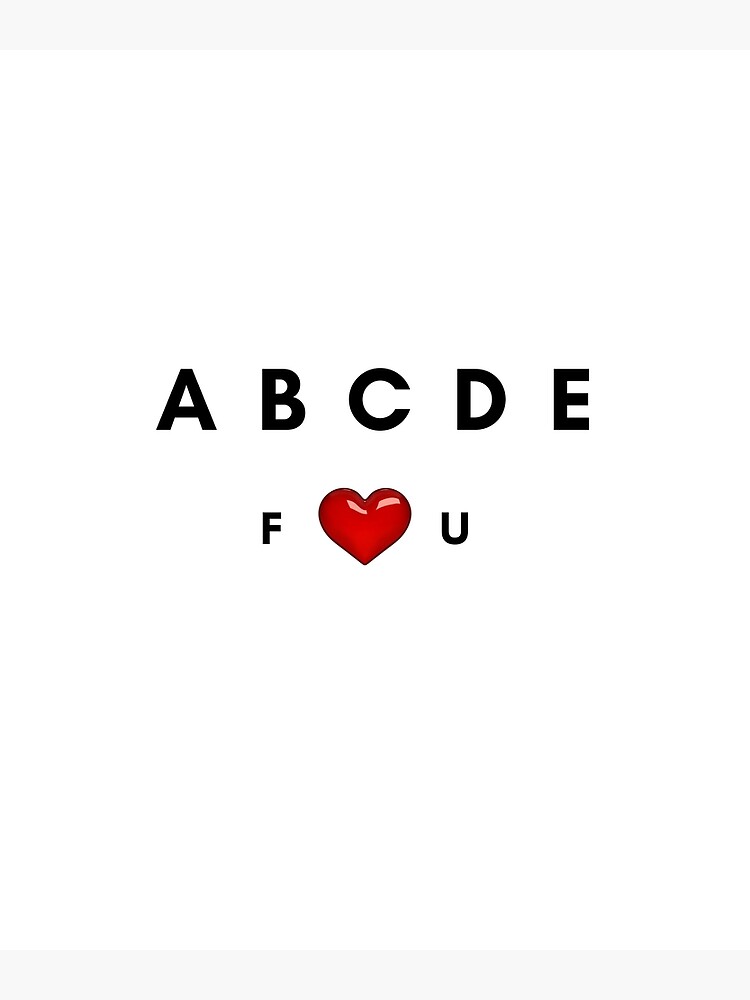 "Gayle ABCDEFU alphabet song name " Poster by DesignEagle | Redbubble