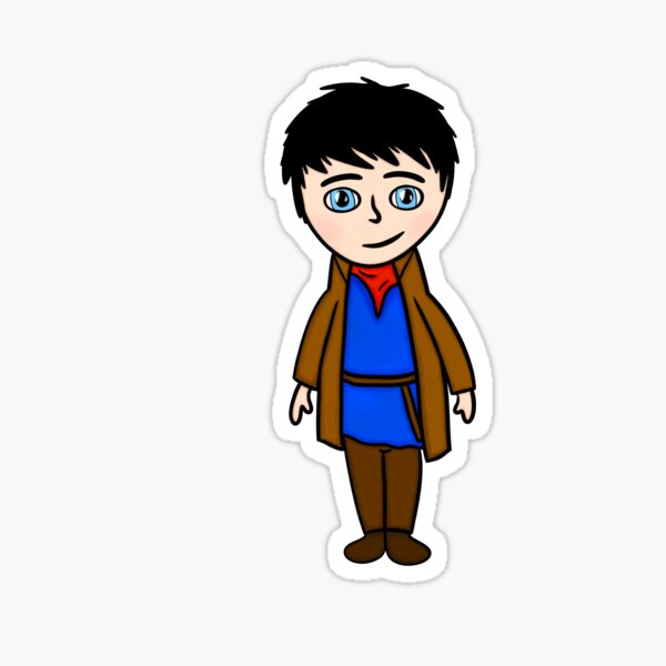 "Merlin BBC simple" Sticker by dollophead | Redbubble