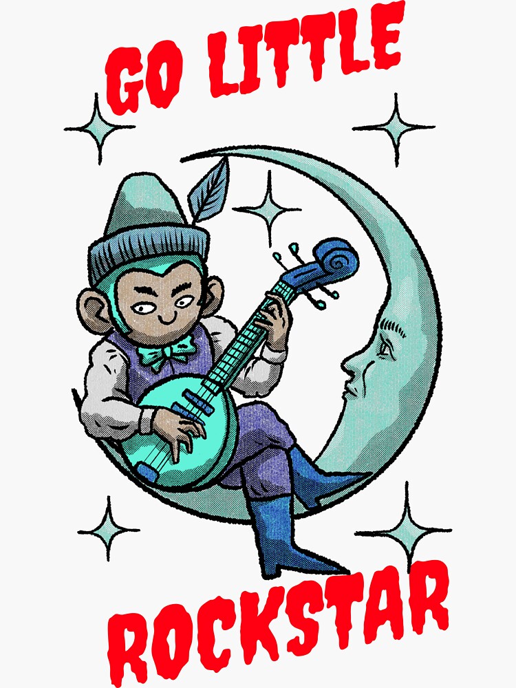"Go Little Rockstar" Sticker by Dbanksdesign | Redbubble