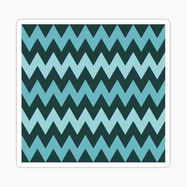 "Blue zig zag" Sticker by Hic21 | Redbubble