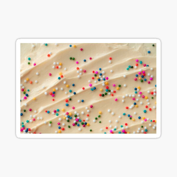 "Sweet Cake Frosting & Sprinkles " Sticker for Sale by newburyboutique ...