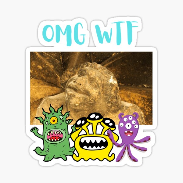 "OMG " Sticker by SCA-102 | Redbubble