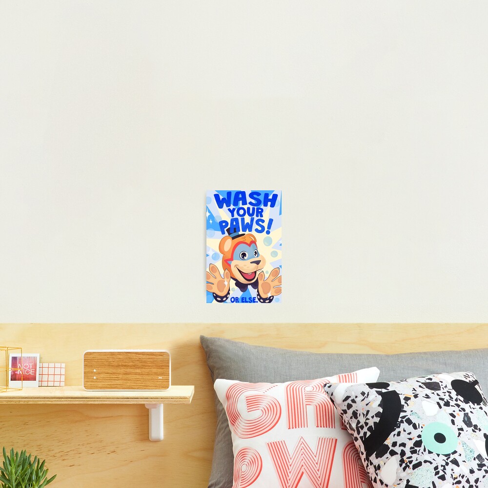 "Wash Your Paws FNAF Security Breach " Photographic Print by mirpeachy ...