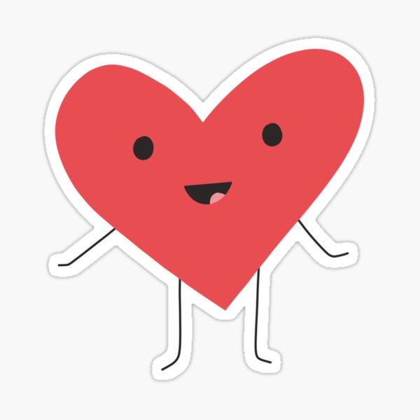 "Smiley Heart" Sticker for Sale by SkyOfStickers | Redbubble