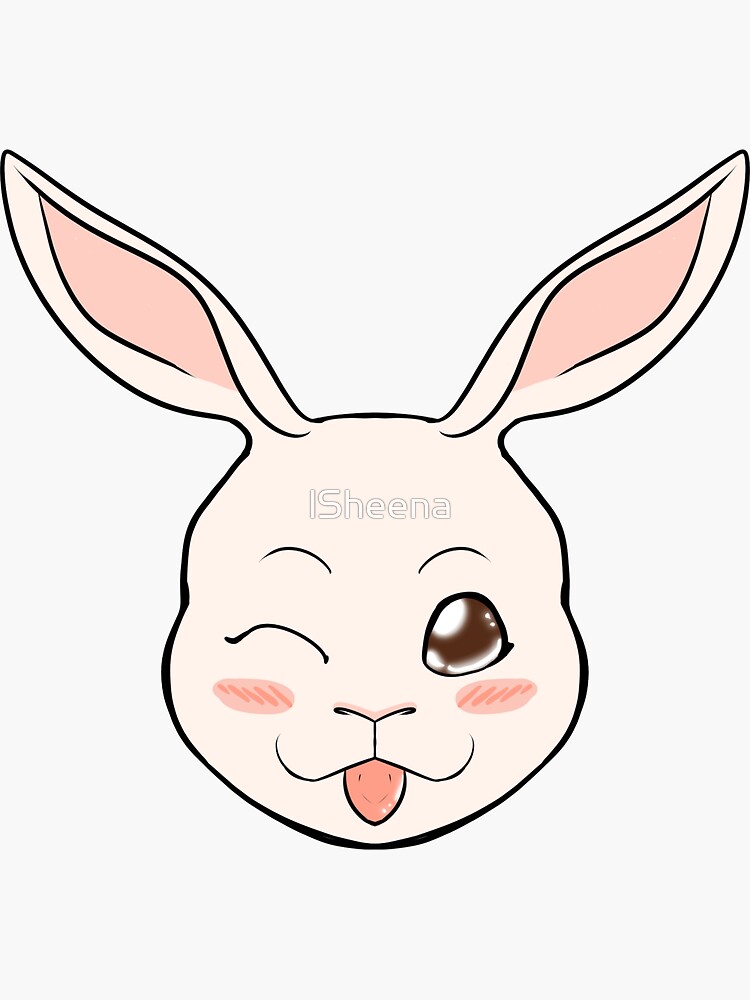 "Rabbit Haru portrait - Beastars" Sticker by lSheena | Redbubble