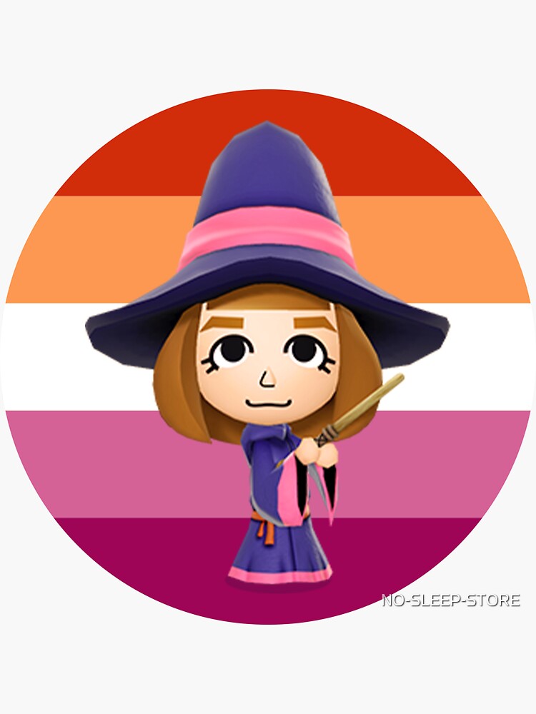 "Miitopia Mage Lesbian Icon" Sticker by NO-SLEEP-STORE | Redbubble
