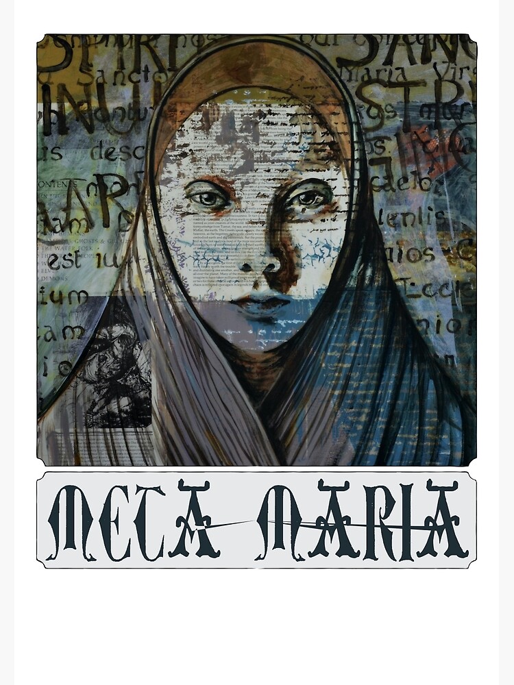 "Meta Maria, Modern Gothic style fine art portrait." Poster by Leonardo ...