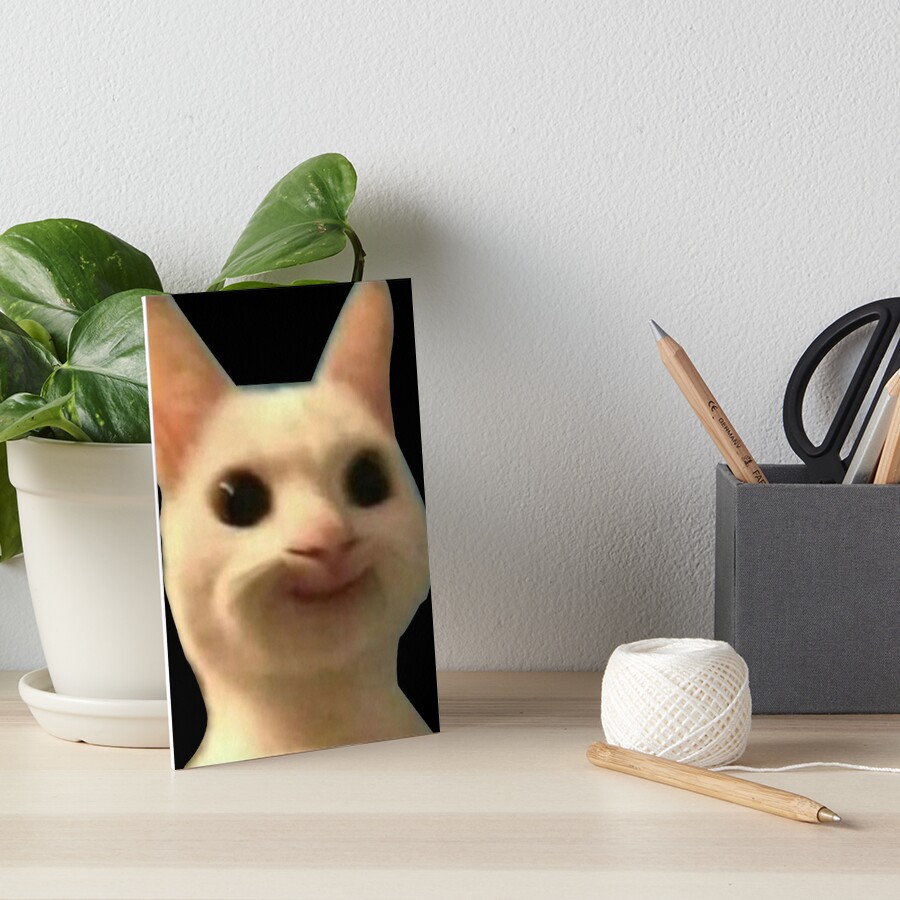 "Smiling cat meme" Art Board Print for Sale by los-memes | Redbubble