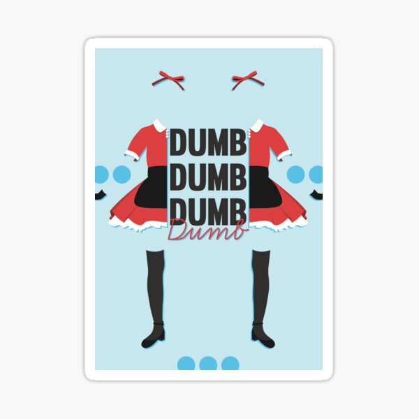 "dumb, dumb, dumb, dumb - red velvet, dumb dumb" Sticker for Sale by ...